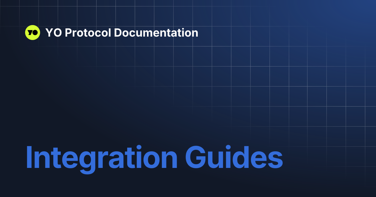 Technical Guides | YO Protocol Documentation